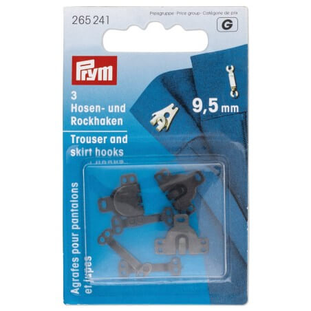 Agrafes et barrettes 9,5 mm noir x3 - Prym | Sperenza